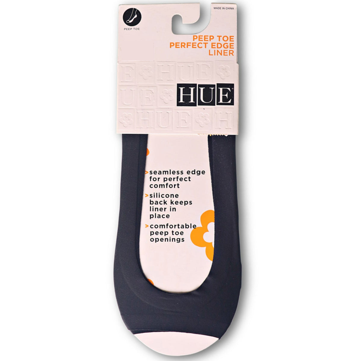 Hue Black Peep-Toe Foot Liner Socks – PhantomOutlet